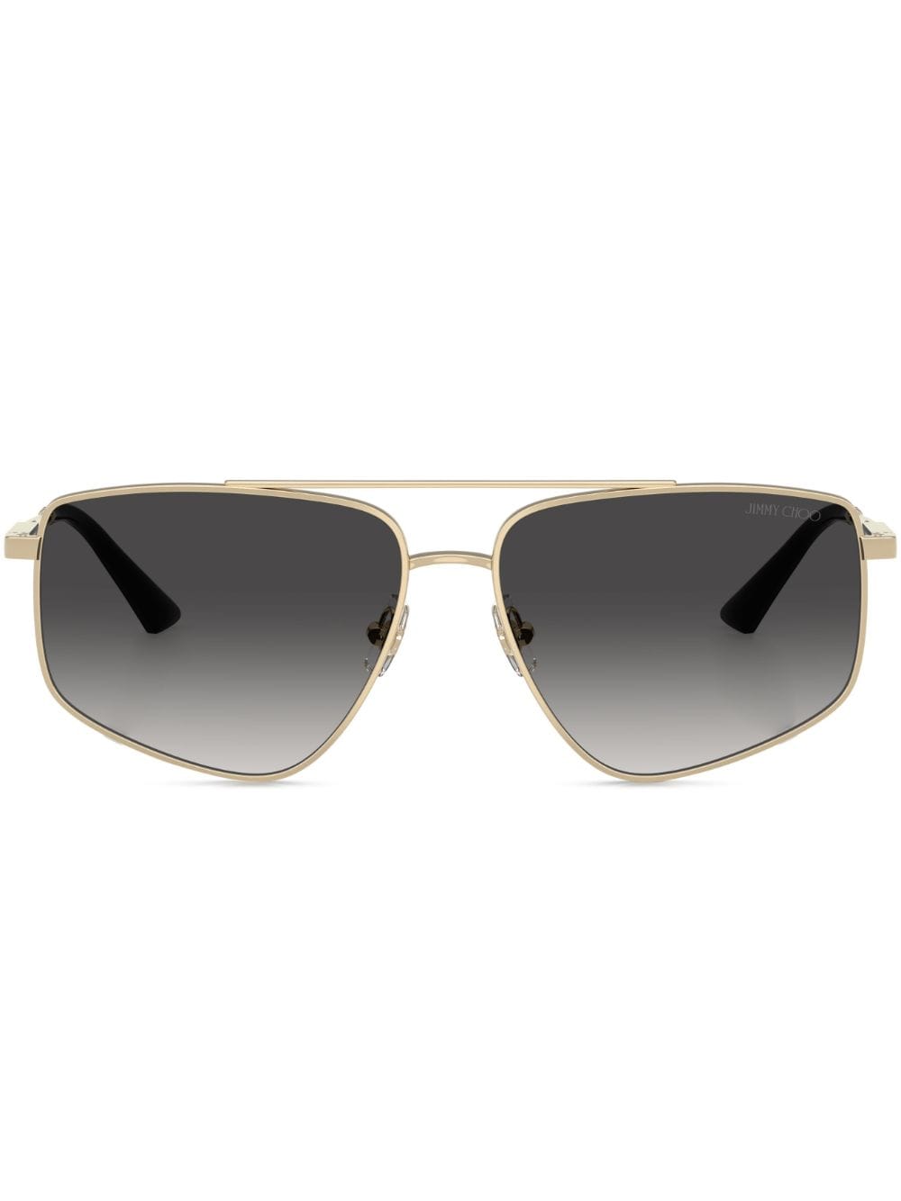 JIMMY CHOO Geometric Sunglasses - Gold | Editorialist display picture 3