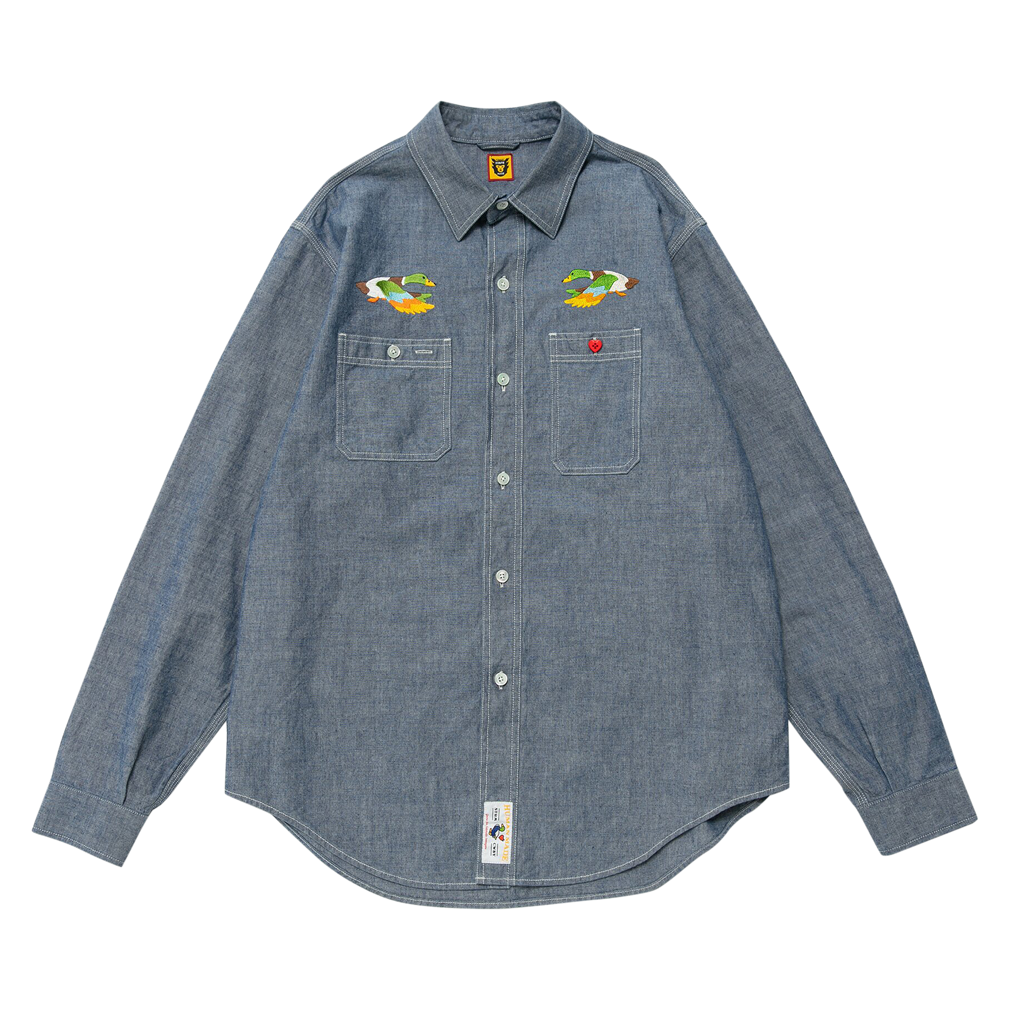HUMAN MADE Chambray Shirt - Blue | Editorialist