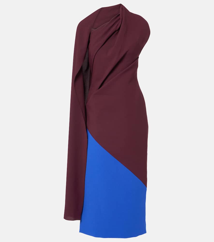 Roksanda Capella CrPe Midi Dress In Burgundy - 40% Off | Editorialist