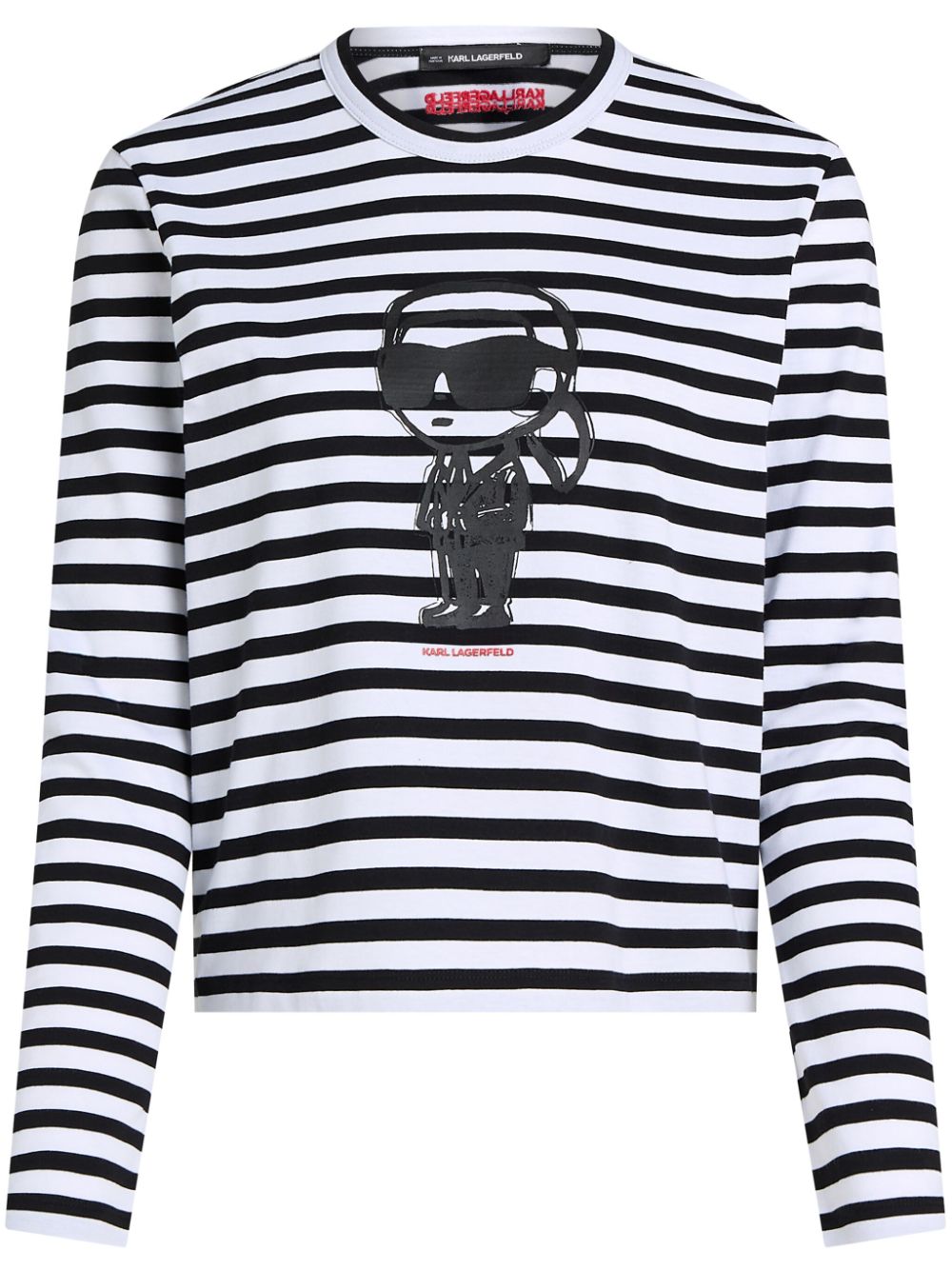 KARL LAGERFELD Karl Lagerfeld Ikon Striped Long-Sleeve T-Shirt