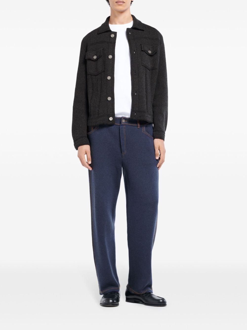 BARRIE Barrie Knitted Denim Jacket