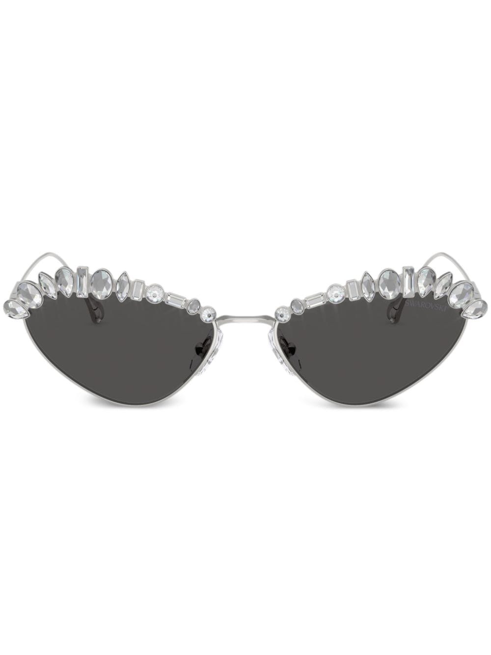 Swarovski Cat-Eye Sunglasses - Silver - 20% Off | Editorialist display picture 2