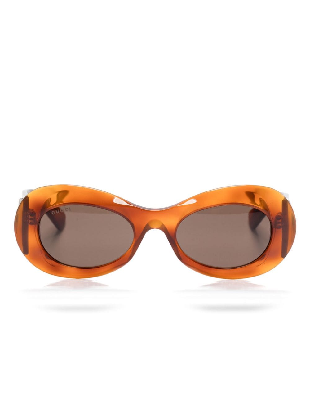 小物 1998 GUCCI oval sunglasses Buy Gucci Oval-frame Sunglasses - Brown At 29% Off | Editorialist