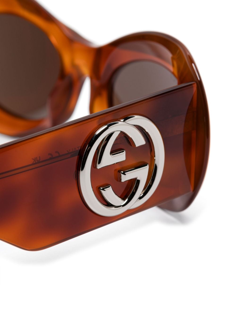 Gucci Oval-Frame Sunglasses - Brown - 28% Off | Editorialist