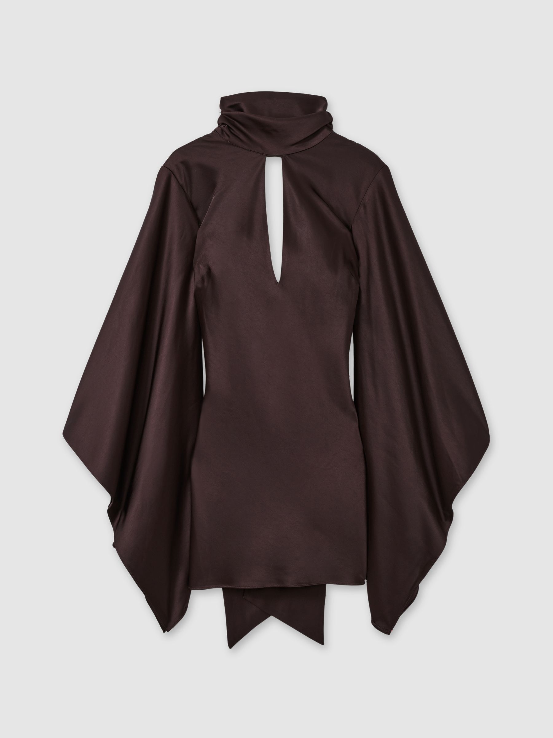 Significant Other Adriana Cape-Sleeve Mini Dress In Chocolate - 57% Off |  Editorialist