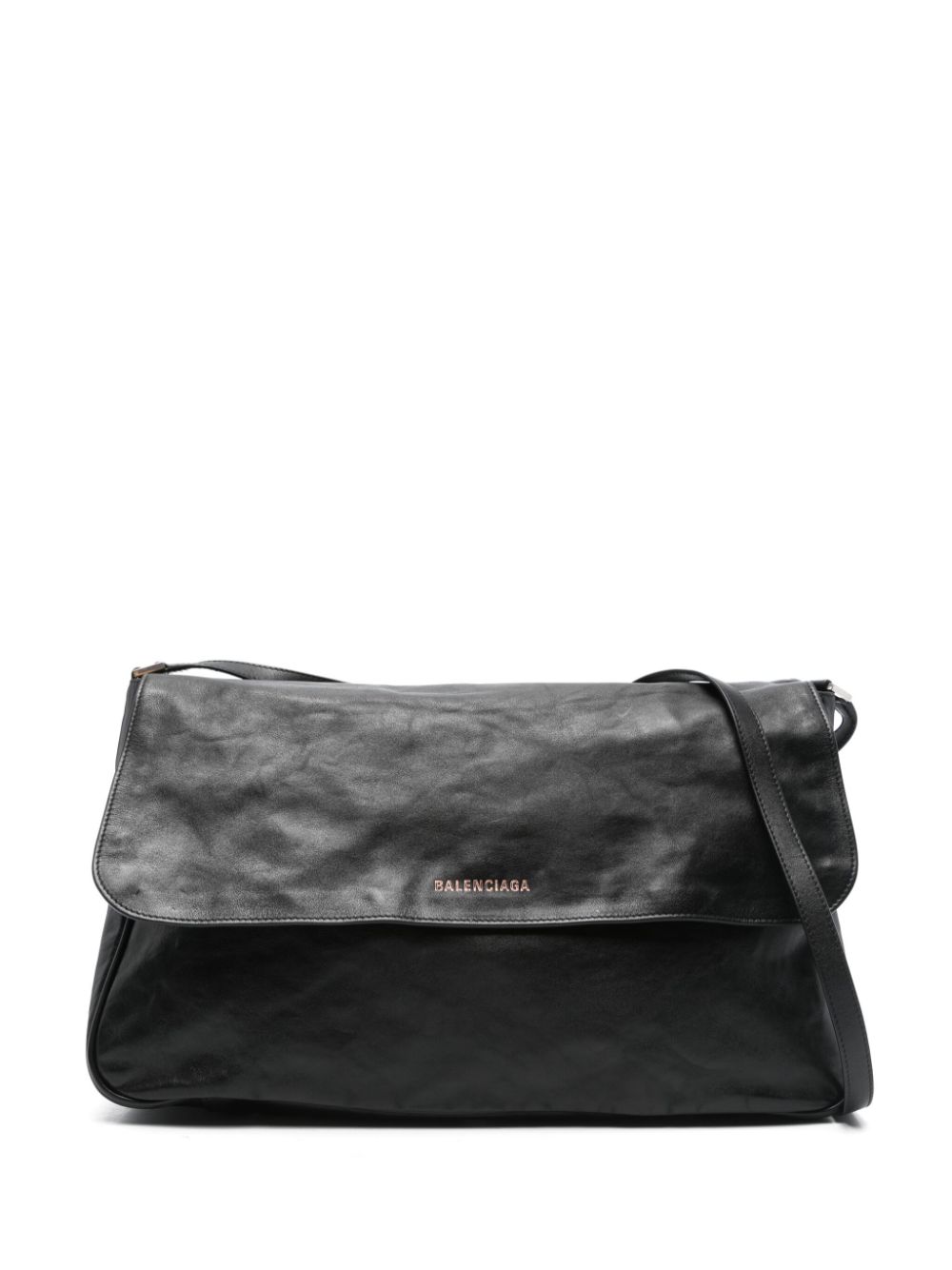 美品 Balenciaga 24AW GRUNGY MESSENGER S Balenciaga Medium Grungy Messenger Bag - Black | Editorialist