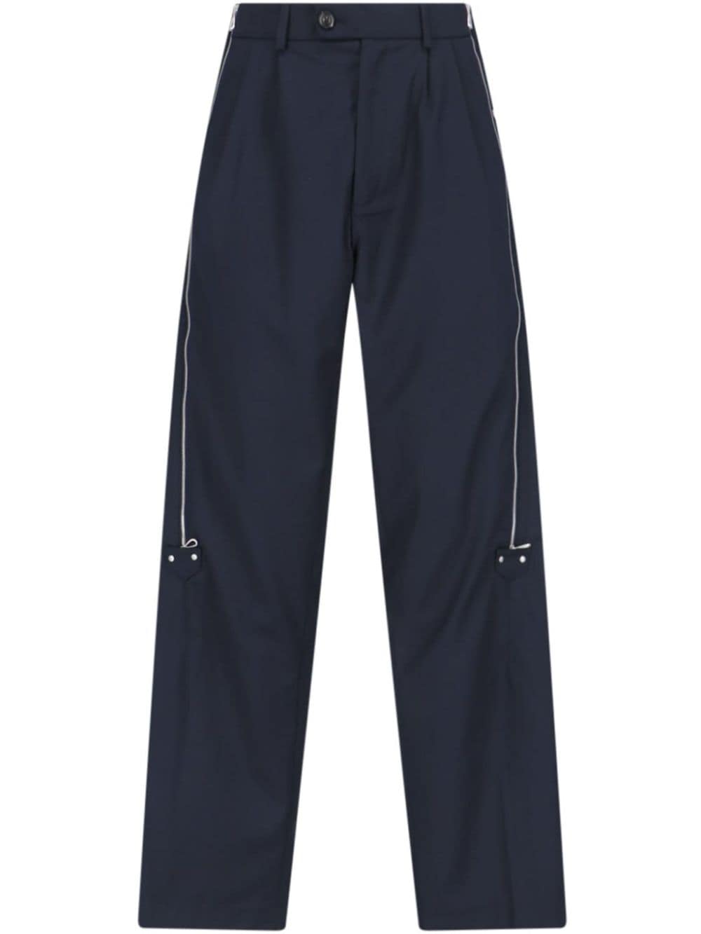 Kiko Kostadinov Knox Trousers In Blue - 71% Off | Editorialist