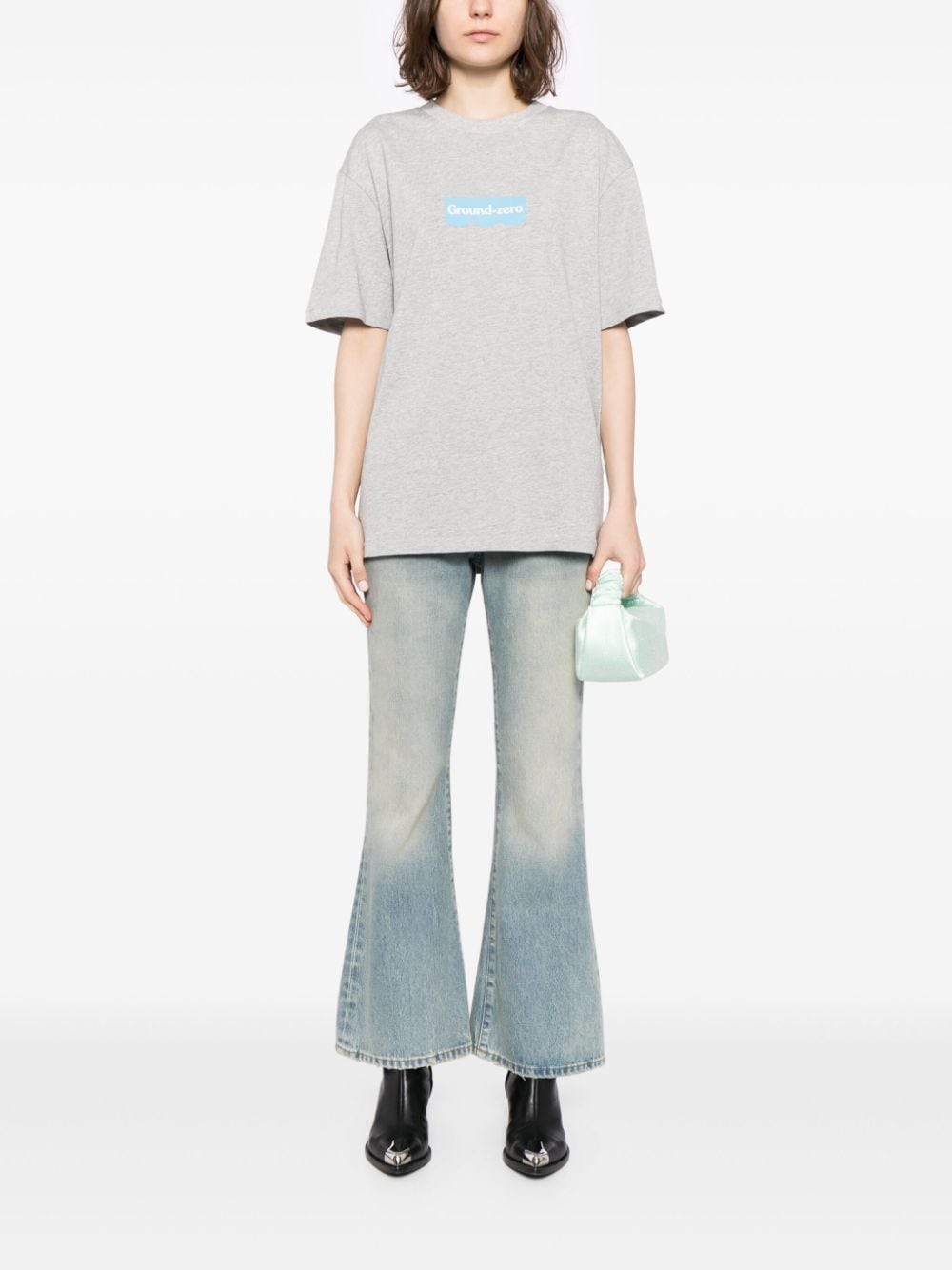 GROUND ZERO Logo-Print Cotton T-Shirt