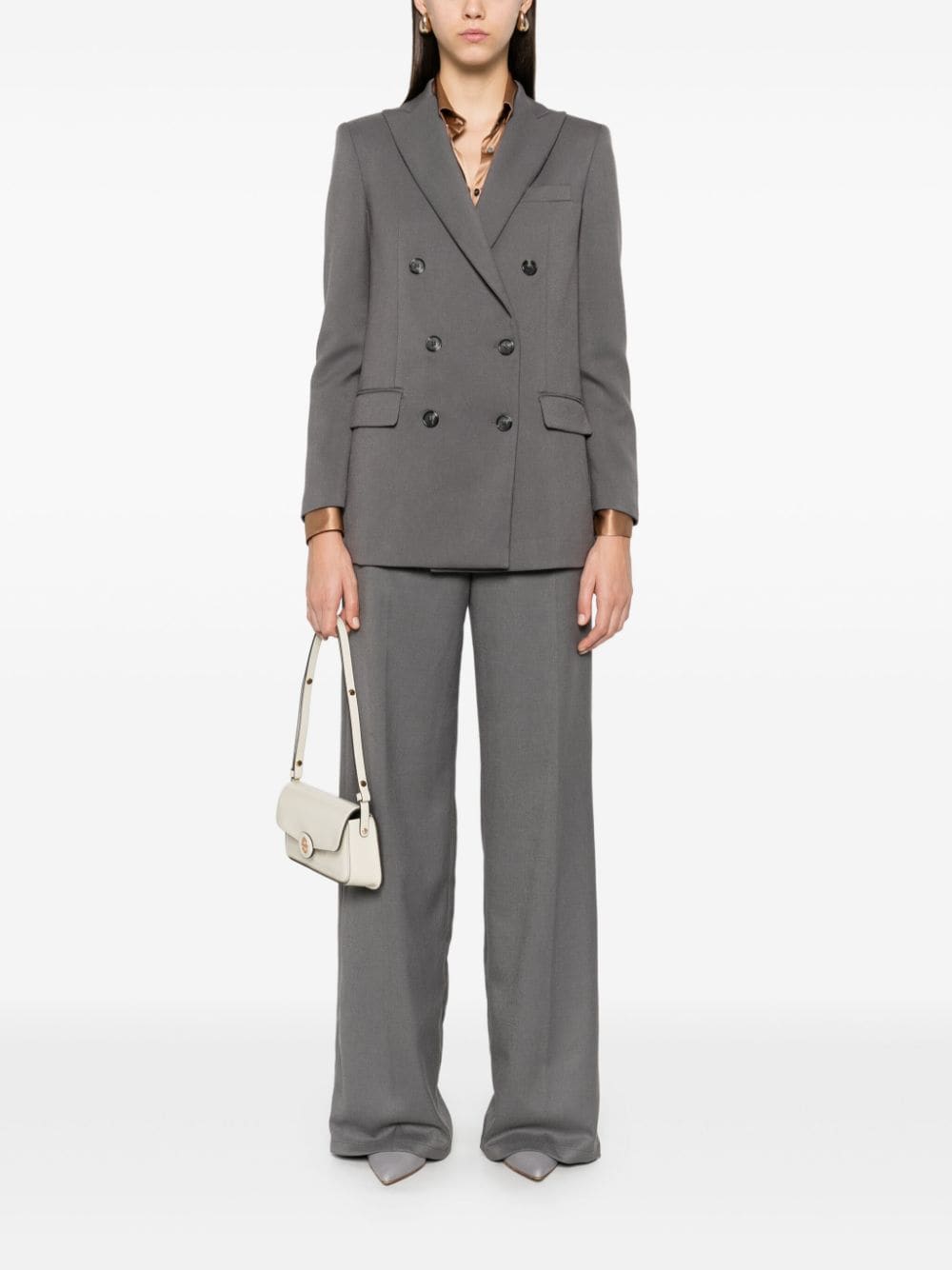 BLANCA VITA Blanca Vita Double-Breasted Blazer