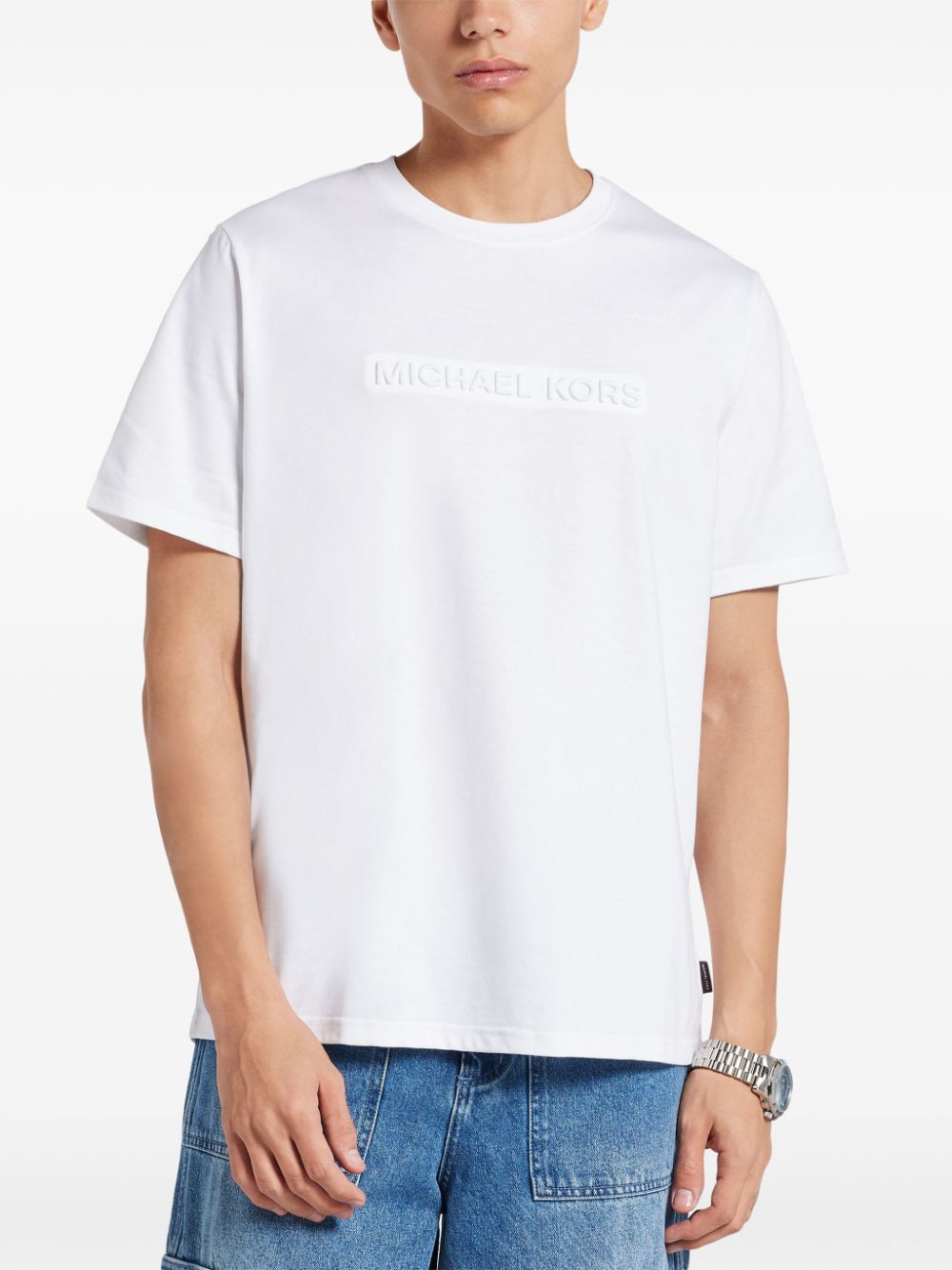MICHAEL KORS logo-embossed t-shirt