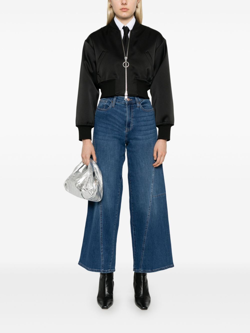 DKNY DKNY High-Rise Wide-Leg Jeans
