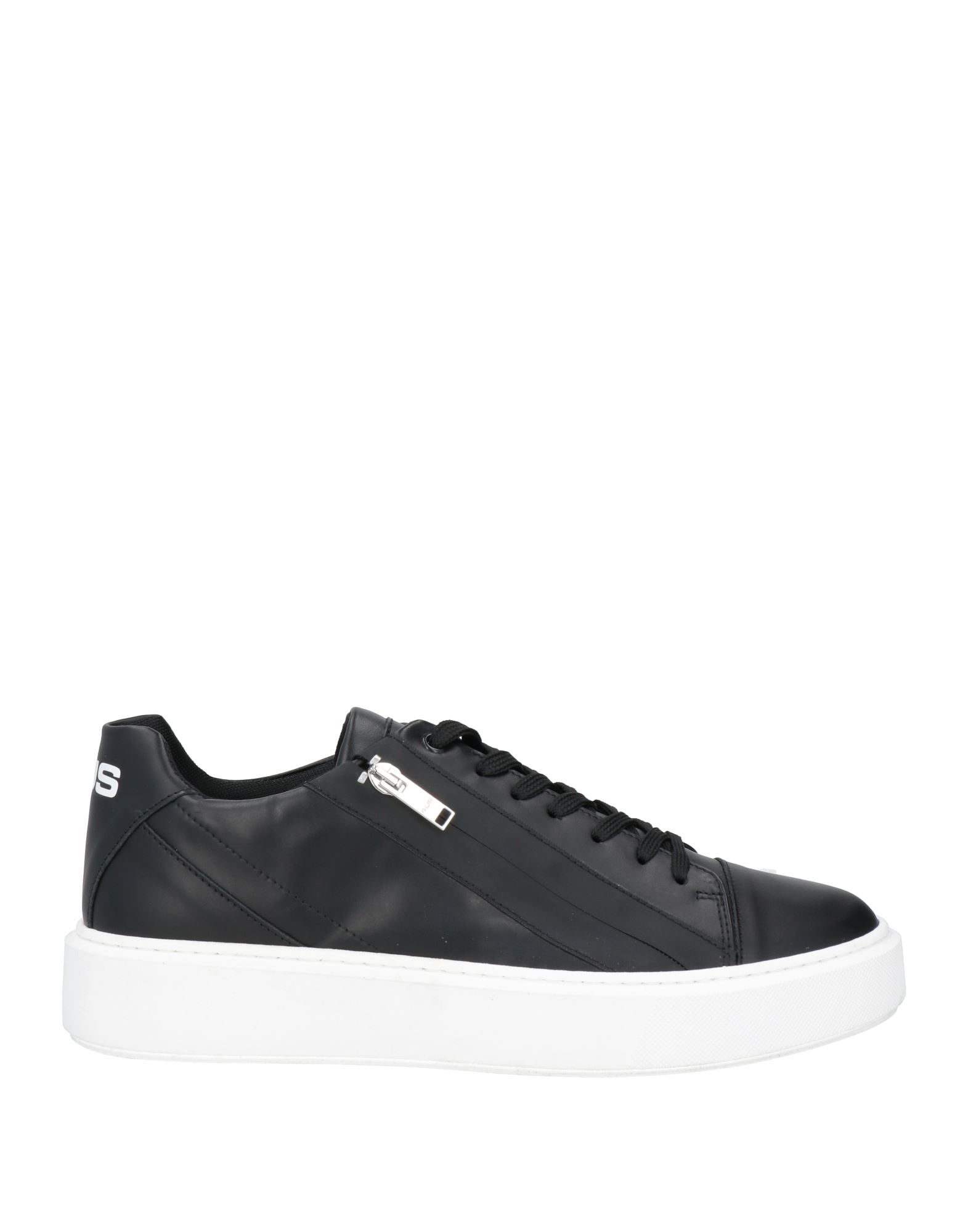 CESARE PACIOTTI BLACK LOW TOP 4US LEATHER SNEAKERS MEN\'S 7 WU5TGO CESARE PACIOTTI 4 US ?? MEN main image 3