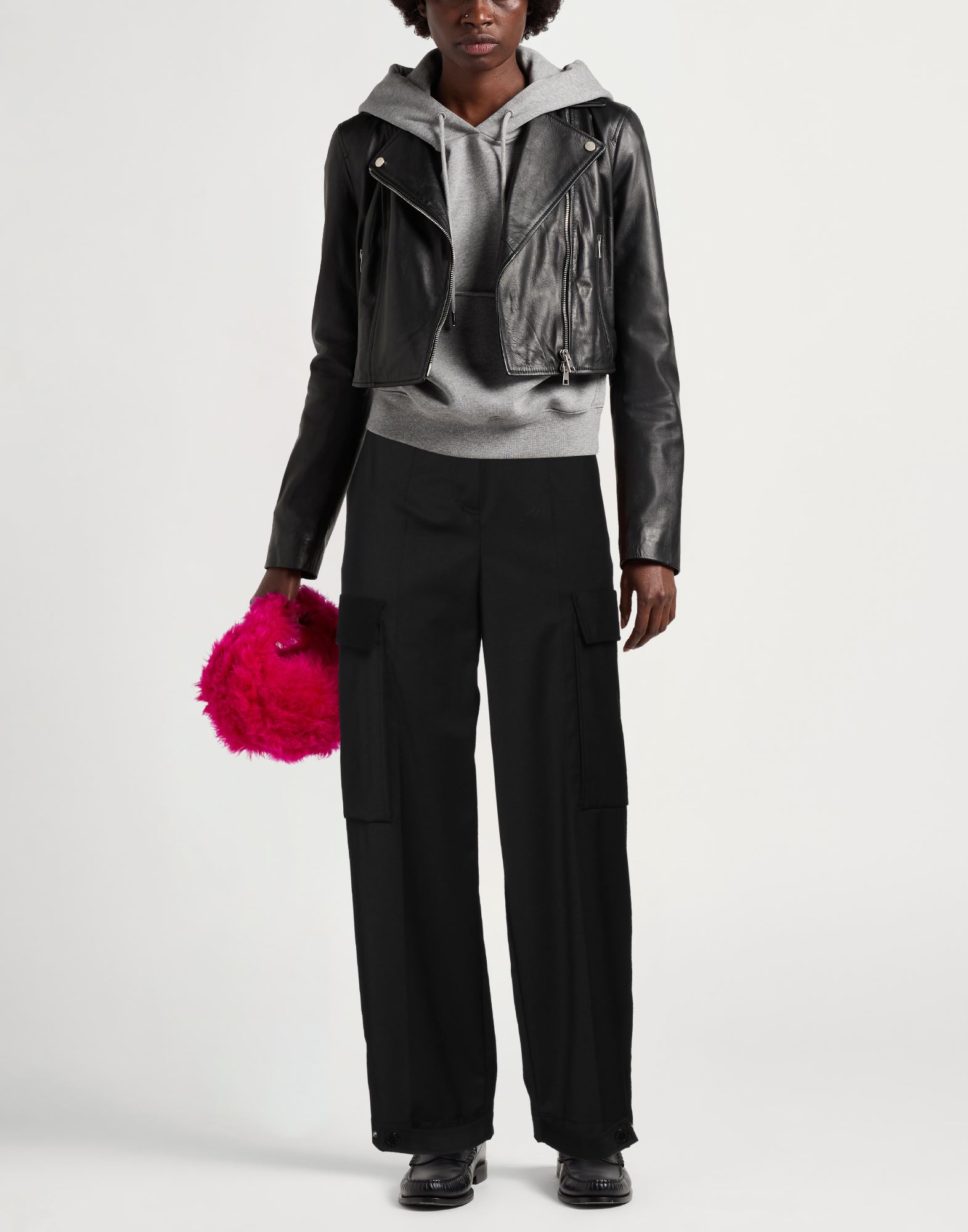 SANDRO SANDRO Cargo Pants in Polyester, Virgin Wool, and Elastane