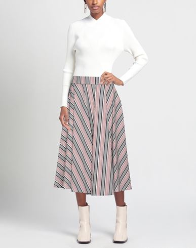 LIVIANA CONTI LIVIANA CONTI Striped Pleated Midi Skirt
