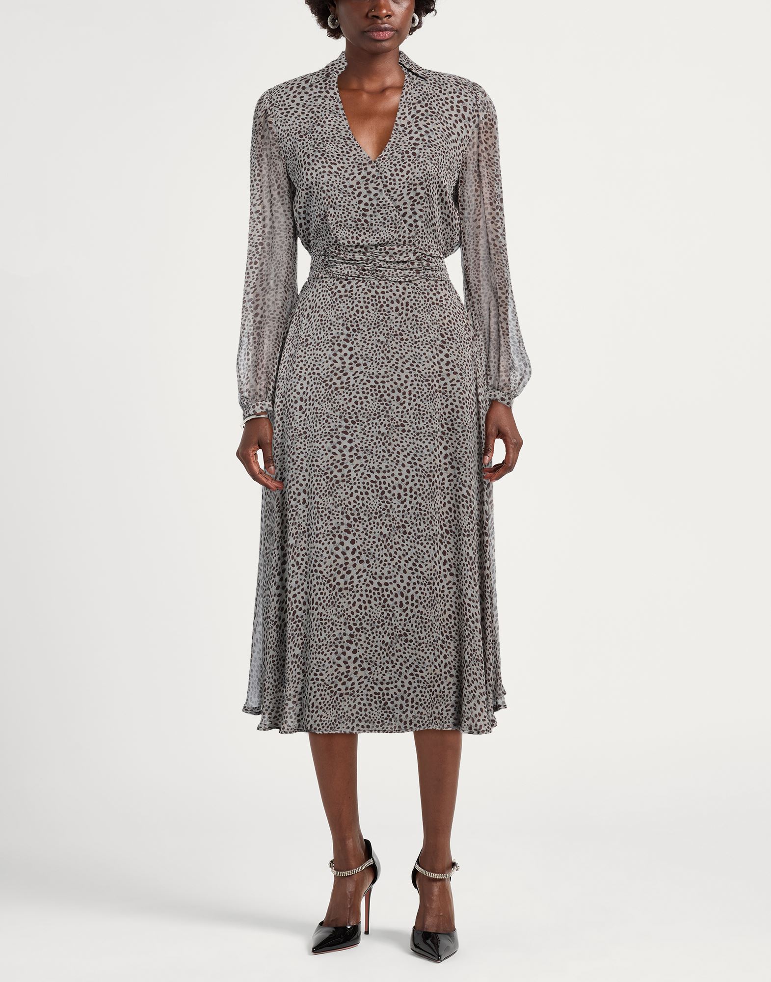 LIU JO LIU •JO Leopard-Print Midi Dress