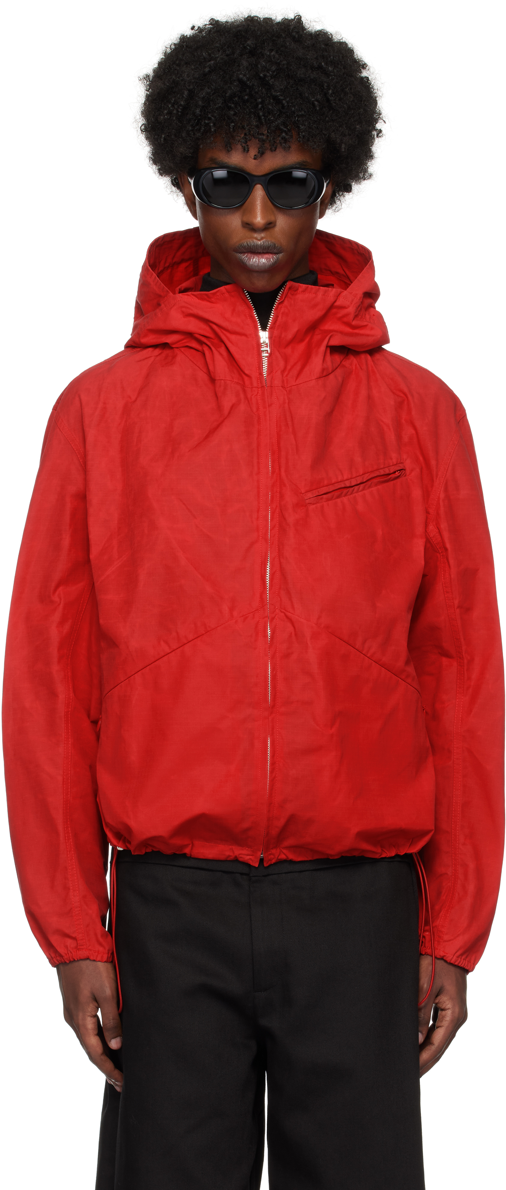 Galilee-By-Sea Terrace Anorak In Red - 37% Off | Editorialist