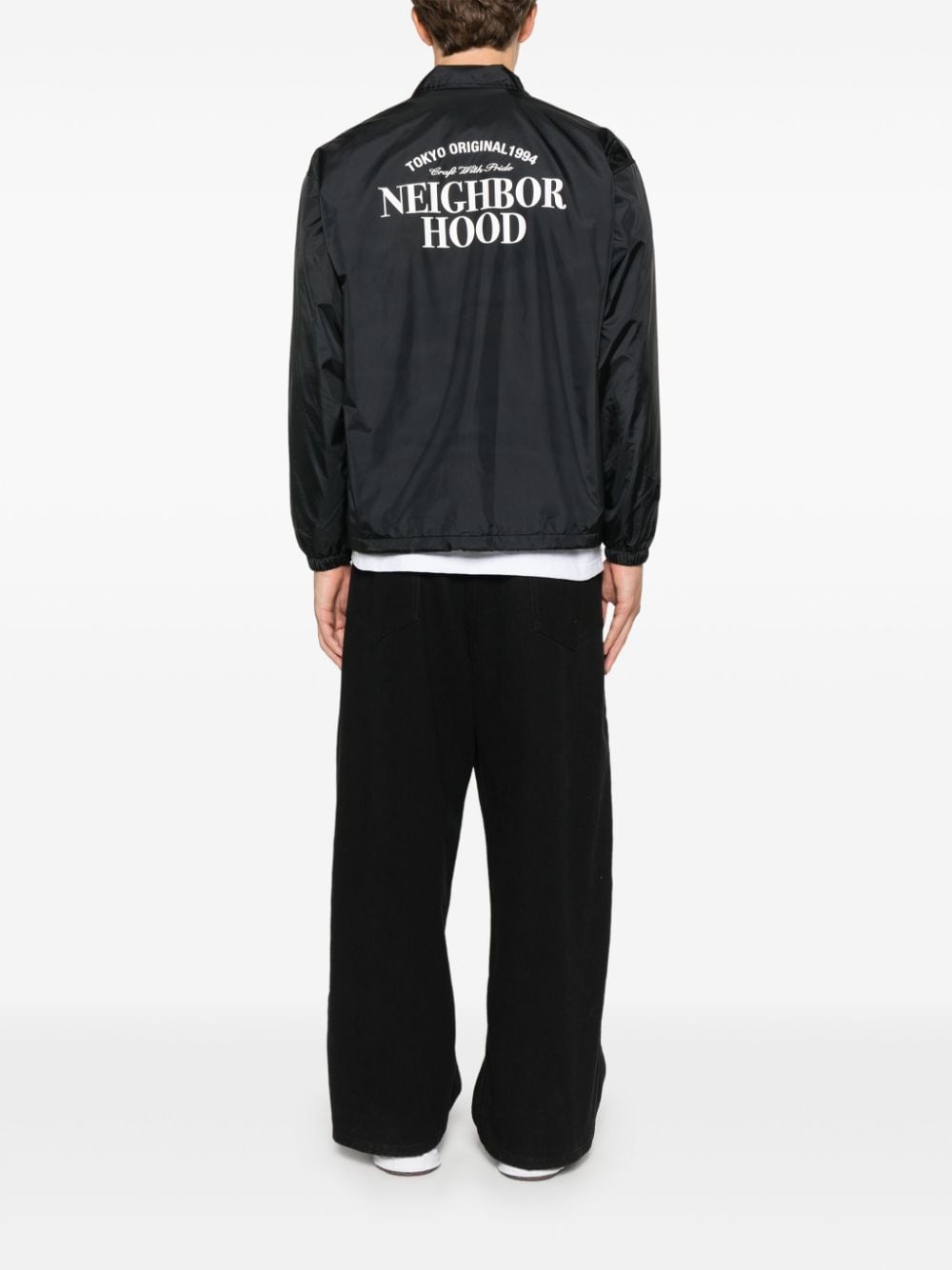 Neighborhood X Malbon Golf Quarter Zip Jacket - Black | Editorialist