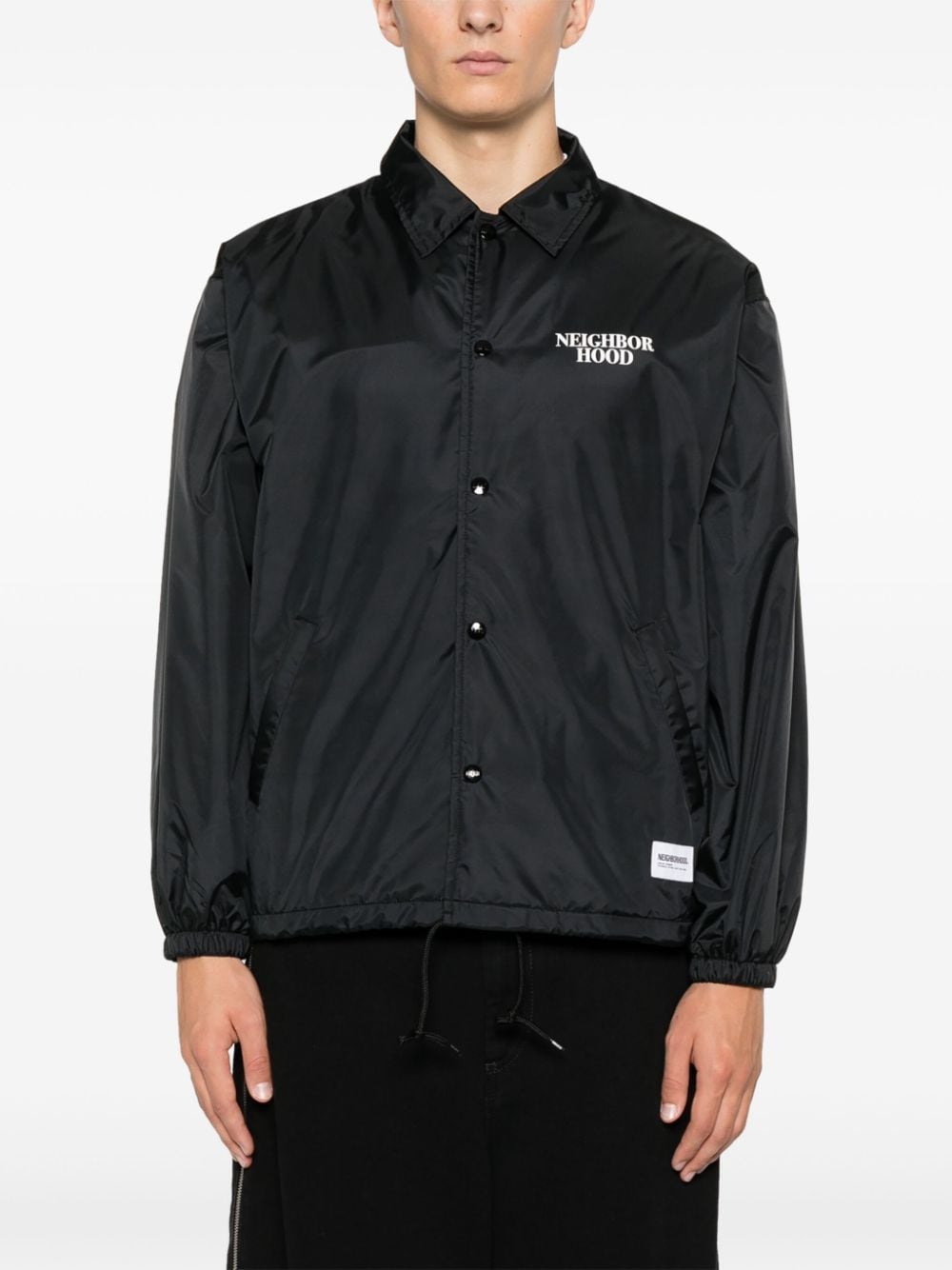 Neighborhood X Malbon Golf Quarter Zip Jacket - Black | Editorialist