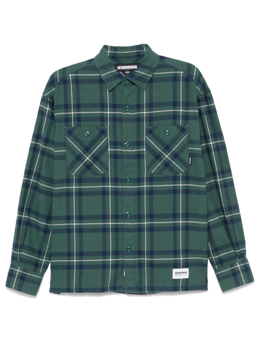 Neighborhood Tartan-Check Shirt In Green - 65% Off | Editorialist