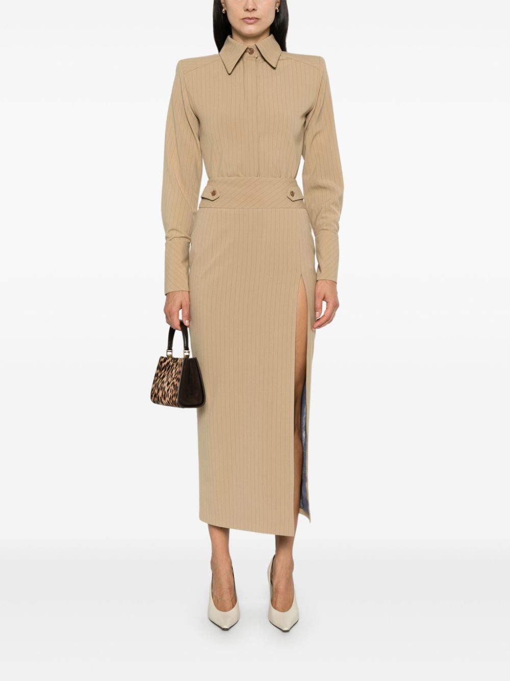 MITILIANE COUTURE MITILIANE COUTURE Pinstriped Maxi Skirt