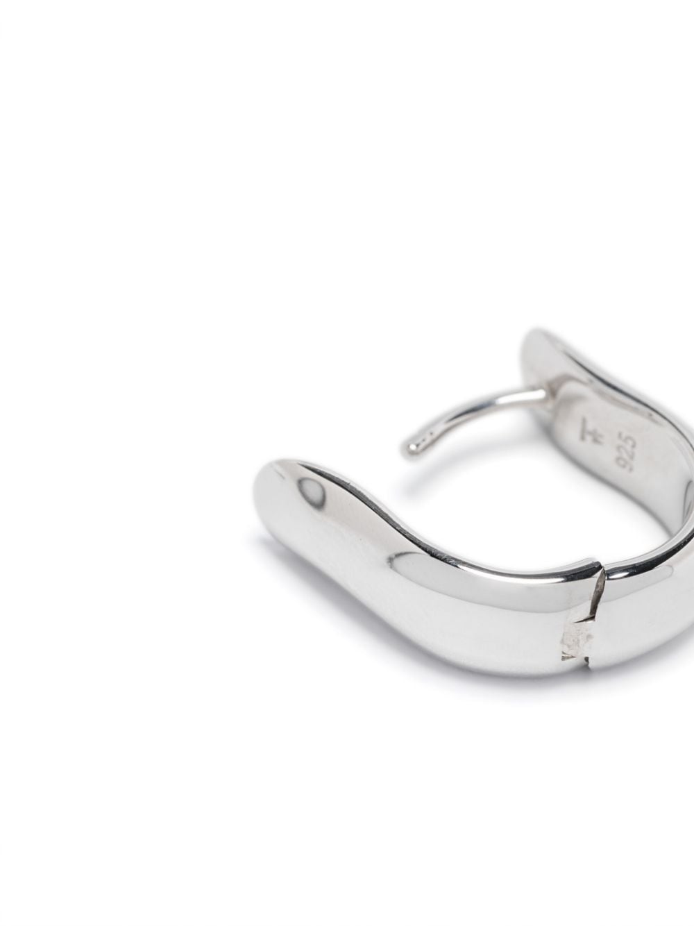Tom Wood Small Oyster Hoop Earrings - Silver | Editorialist
