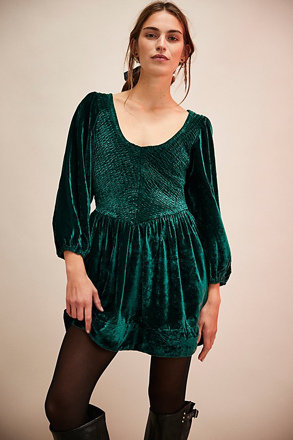 free people honey mini dress Free People Women's Bali Hazel Hearts Minidress - Blue