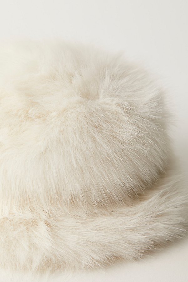 Free People Faux Fur Bucket Hat In Ivory - 17% Off  display picture 3