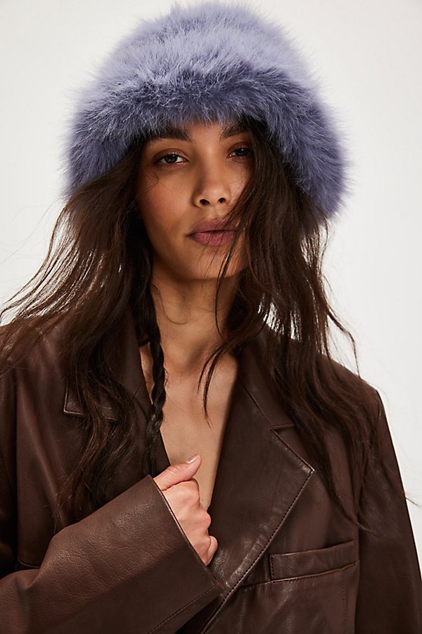 Free People Faux Fur Bucket Hat In Ivory - 17% Off  display picture 3