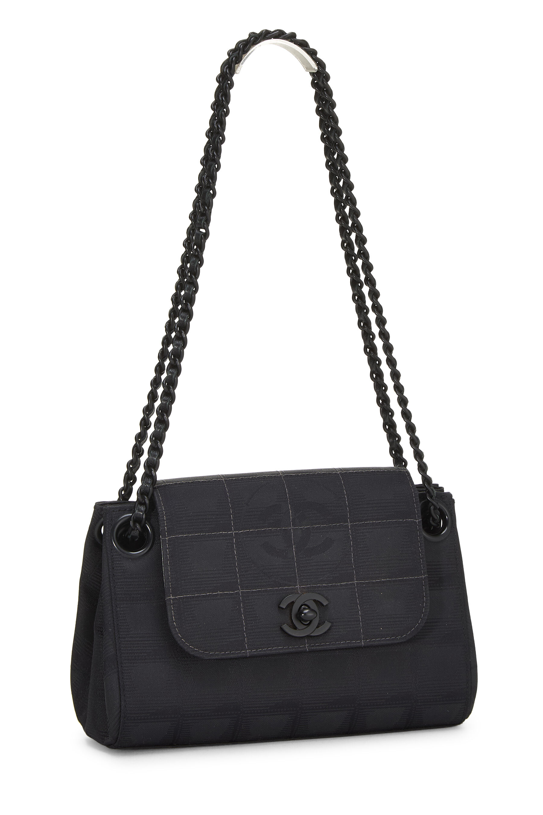 Chanel Nylon Travel Line Shoulder Bag In Black - 5% Off | Editorialist