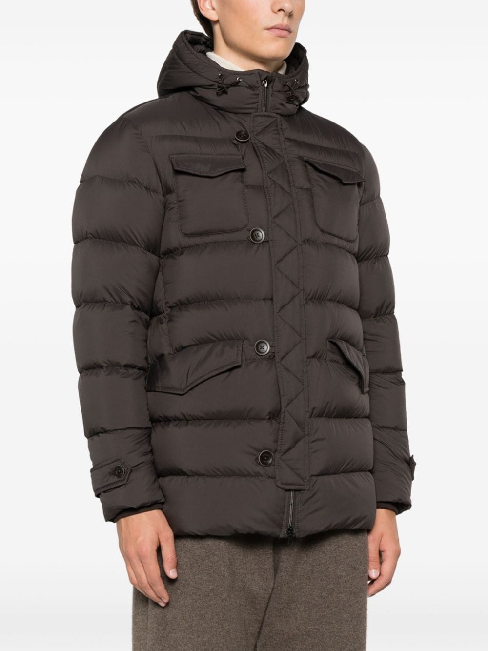 Herno L'Eskimo Hooded Down Jacket Blue 39% Off Editorialist