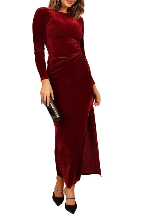 Free People Falling Petals Velvet Maxi Dress - Sweet Combo | Editorialist