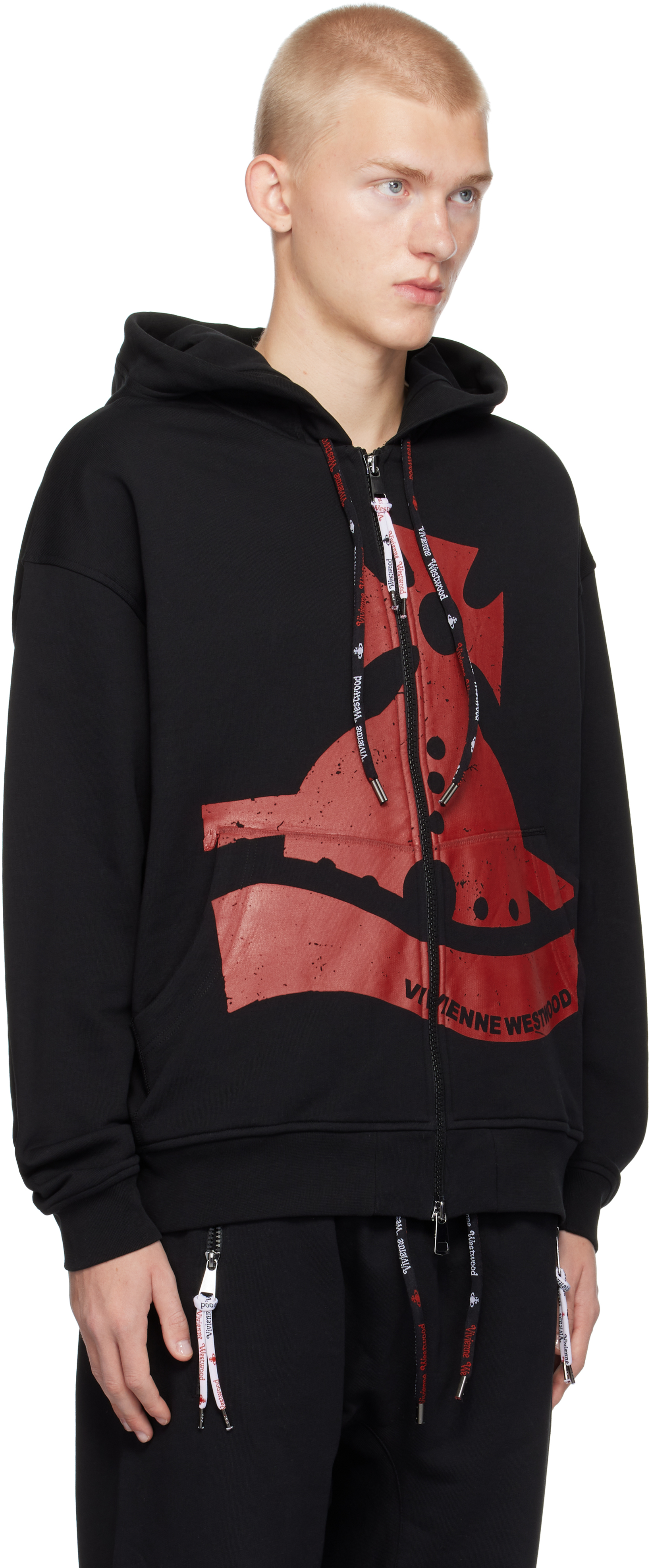 Vivienne Westwood オーブリピート ベロアジップブルゾン Buy VIVIENNE WESTWOOD Sunken Orb Zip Hoodie - Aw24-n401 At 56% Off