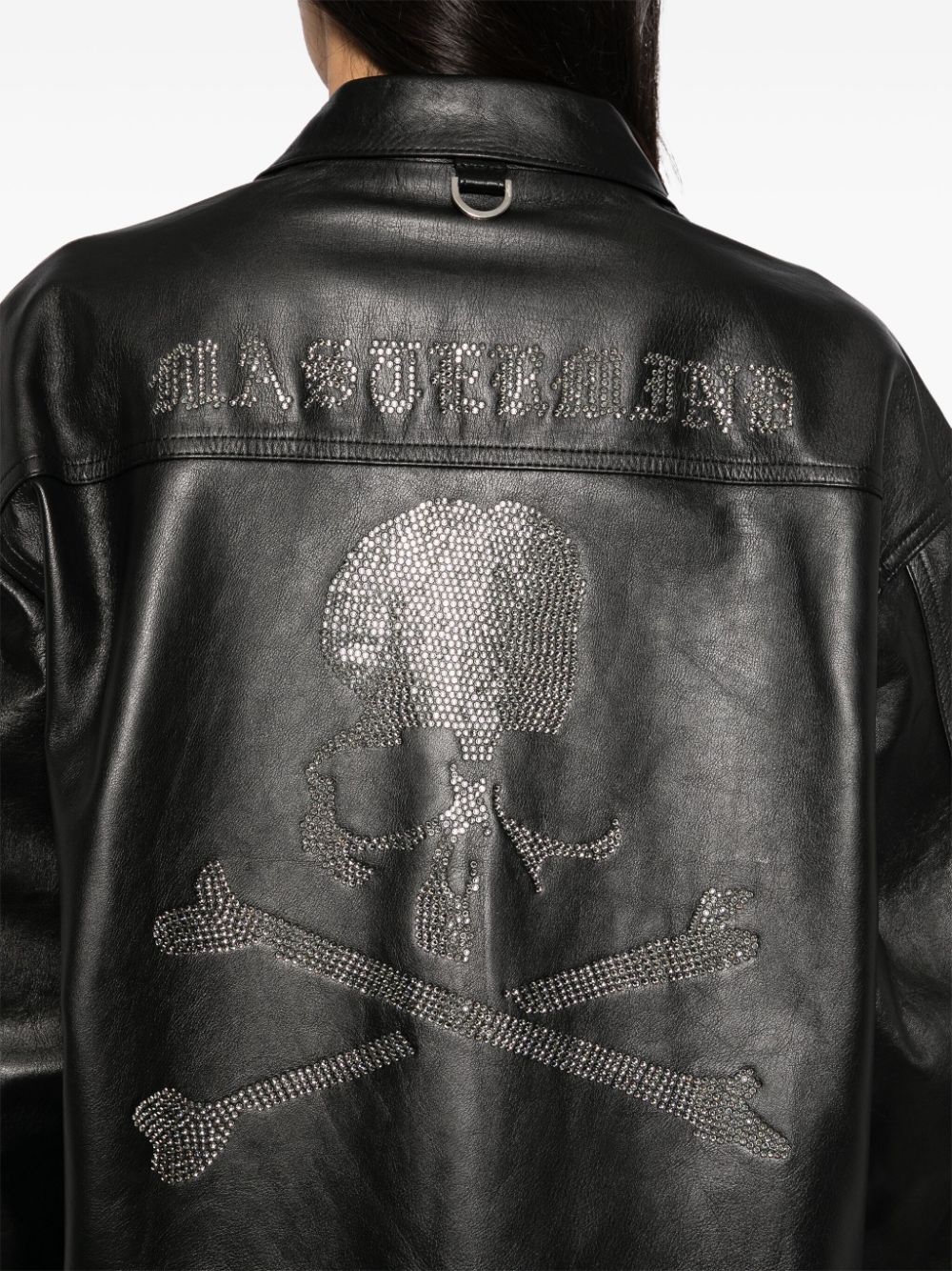 Mastermind World Leather Jacket In Black - 30% Off | Editorialist
