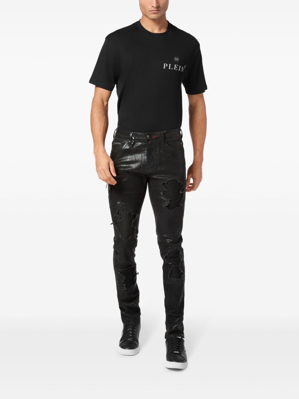 PHILIPP PLEIN Philipp Plein "Rock Star Fit" Camouflage Denim Trousers