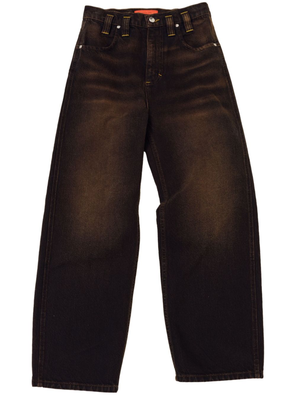 Eckhaus Latta Washed Baggy Jeans In Brown - 43% Off | Editorialist