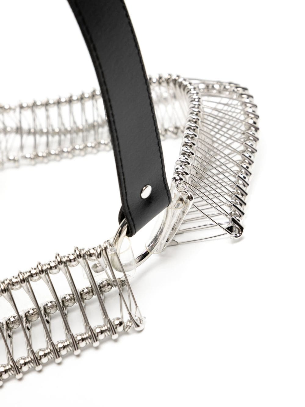 Noir Kei Ninomiya Safety Pin Harness - Black | Editorialist