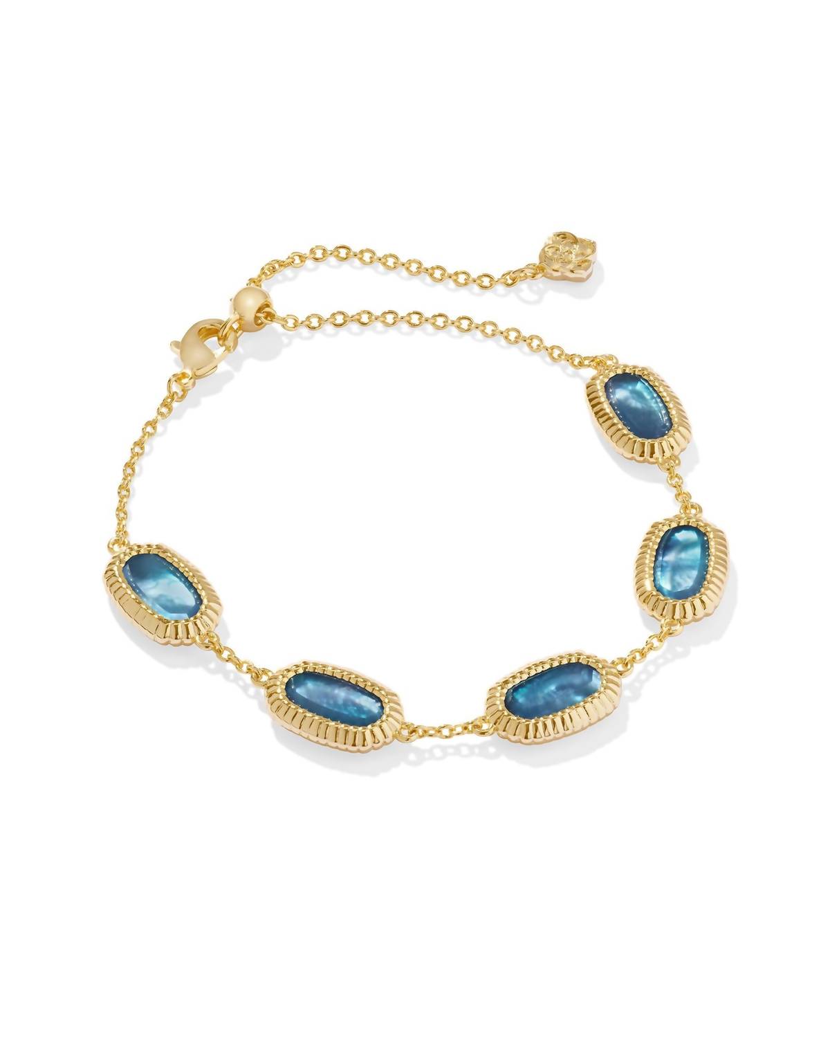 Kendra Scott Grayson Ridge Frame Link Bracelet In Indigo - Main Image