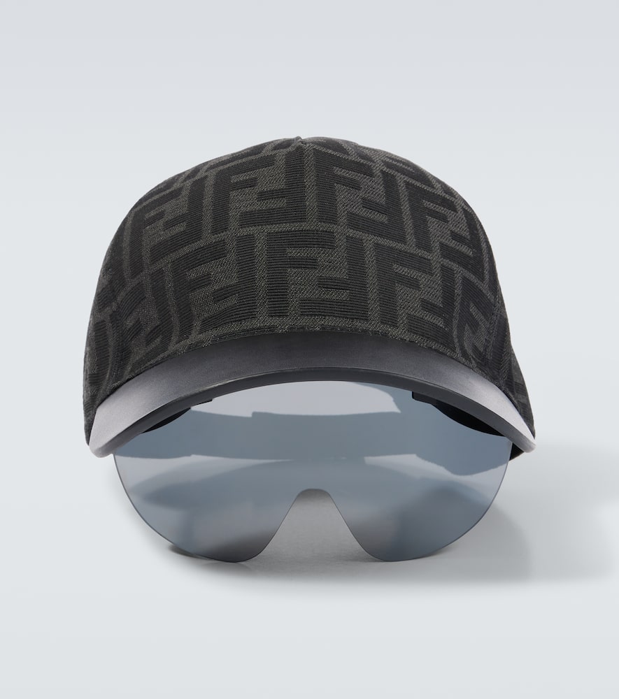 Fendi Ff Baseball Cap With Sunglasses - Black | Editorialist