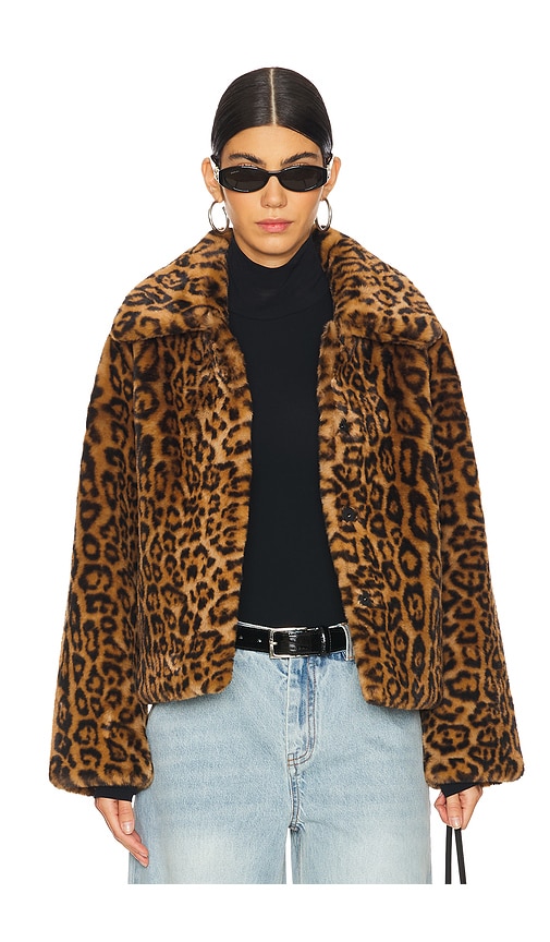 APPARIS Apparis Elis Leopard Short Coat