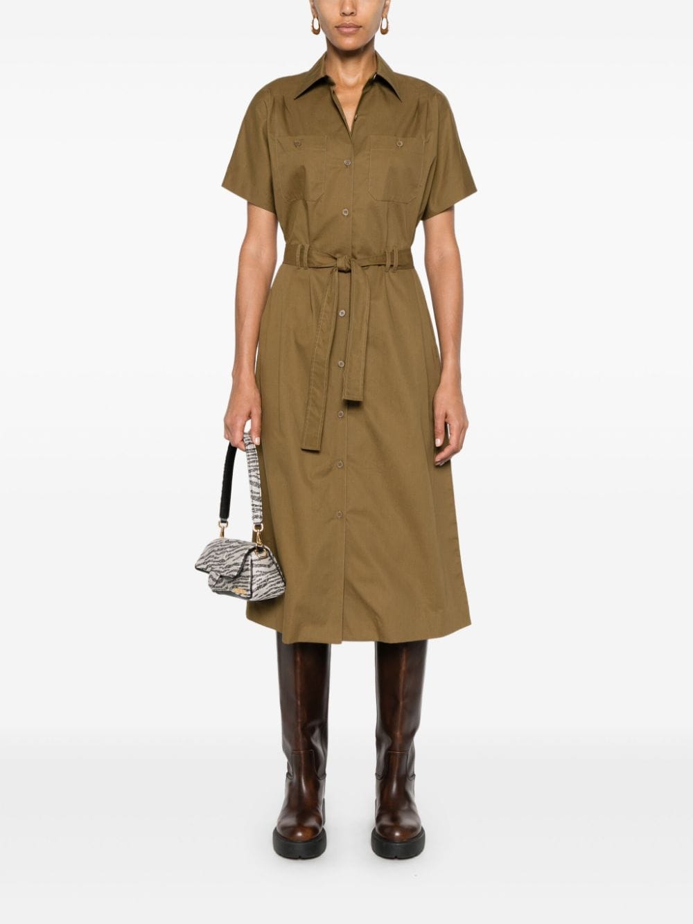 A.P.C. A.P.C. Cotton Twill Shirt Midi Dress
