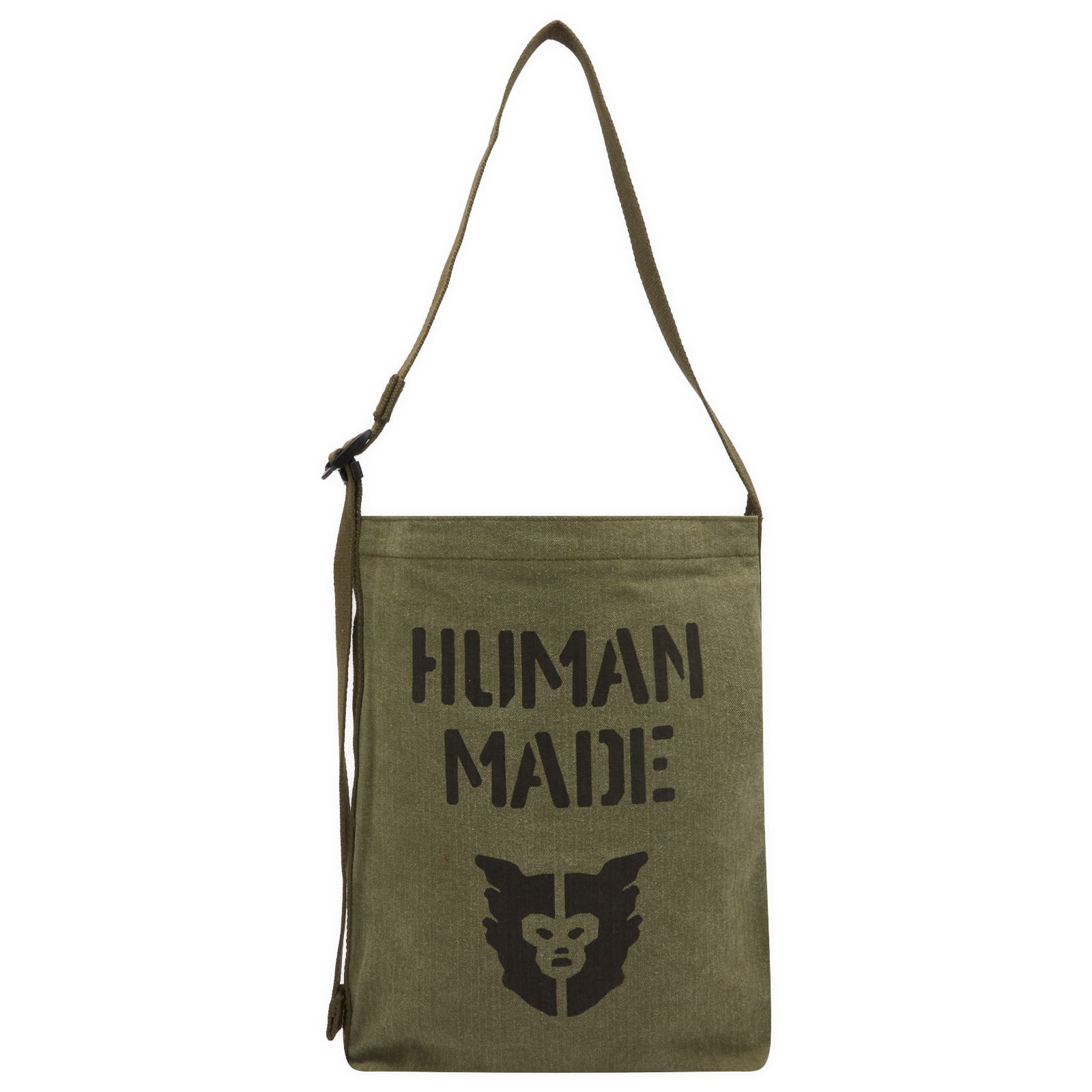 Human Made Military Shoulder Bag In Olive - 40% Off | Editorialist