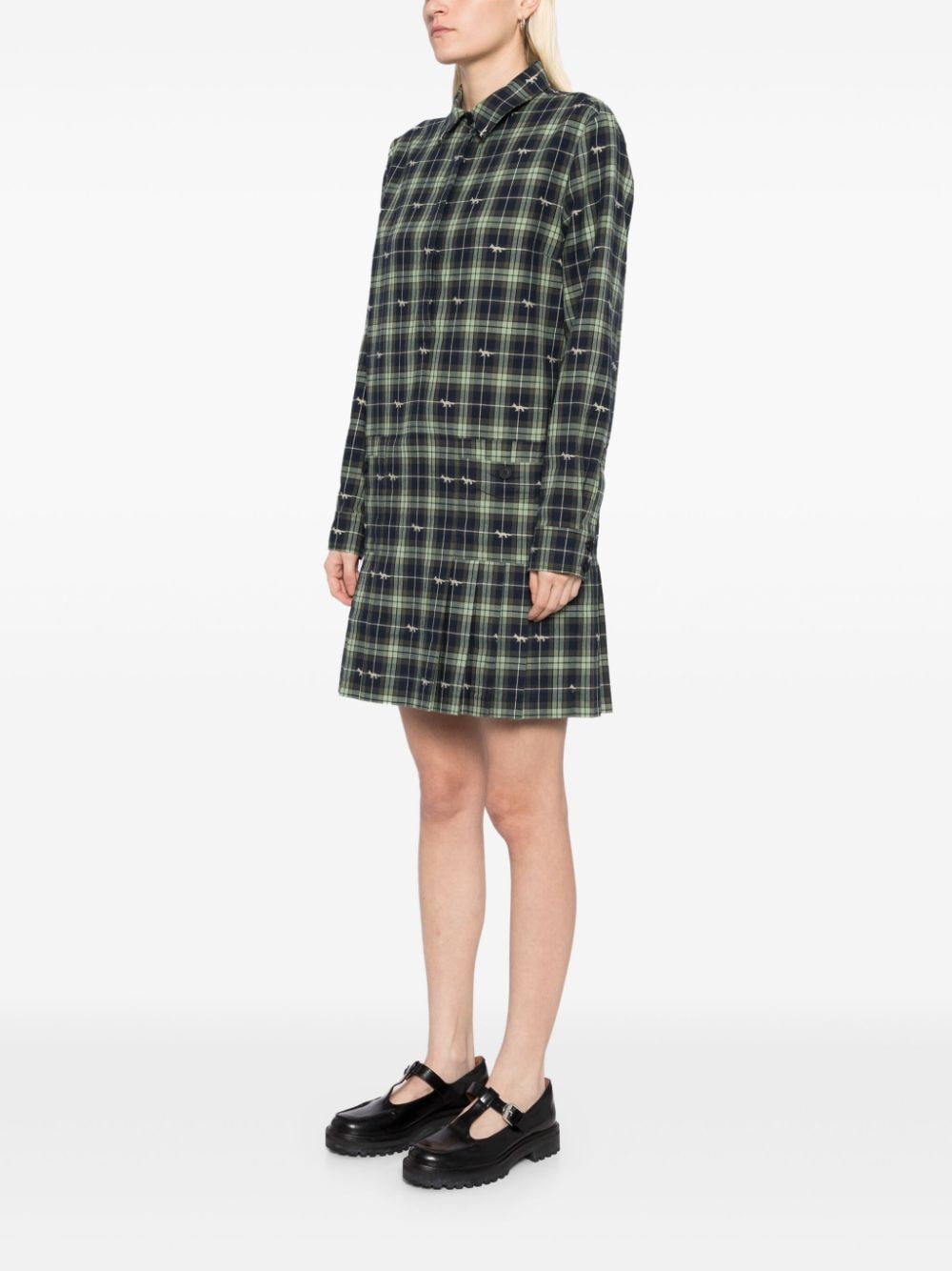 MAISON KITSUNÉ Maison Kitsuné Shrunken Shirt Dress