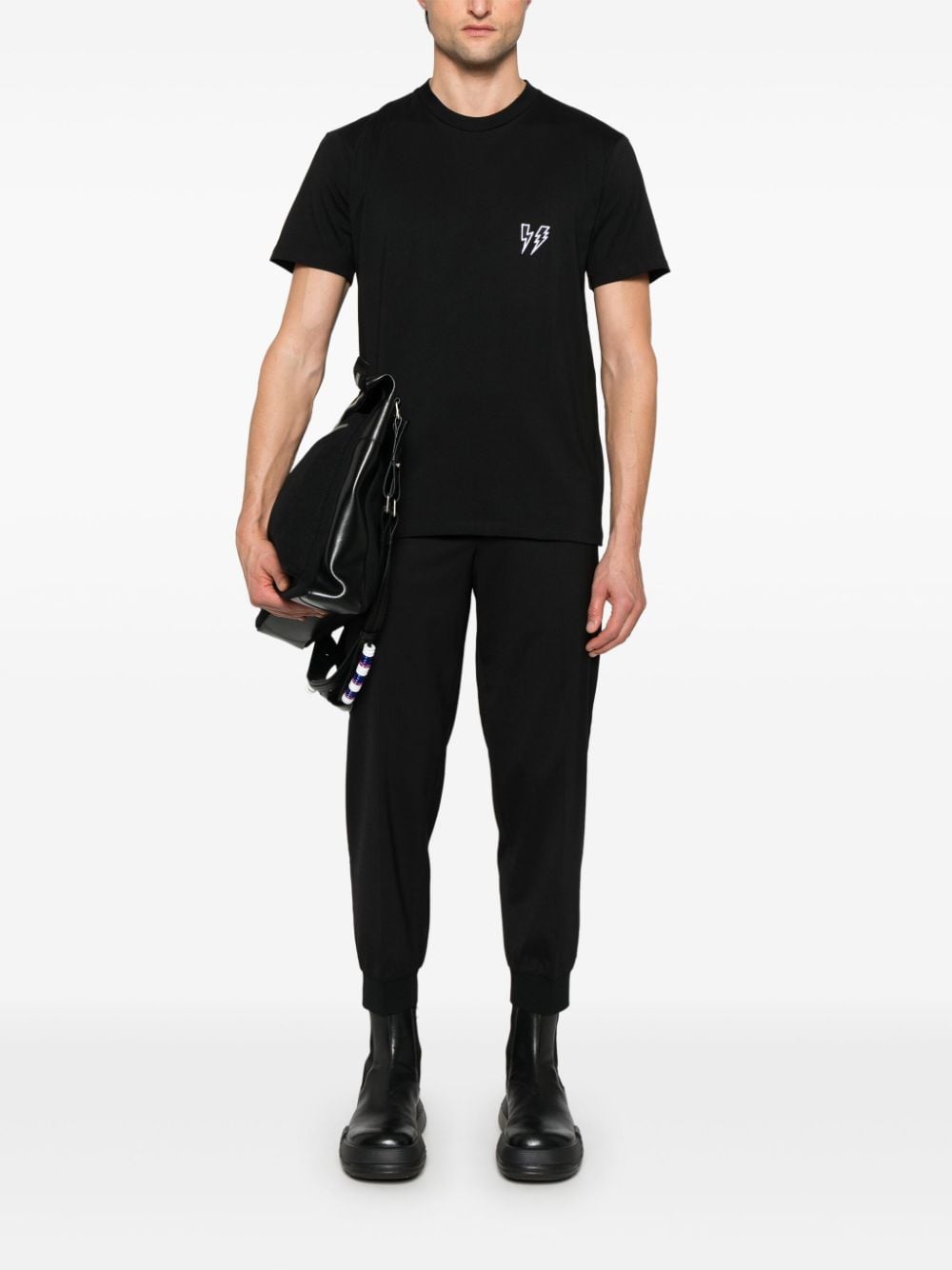NEIL BARRETT slim double bolt t-shirt