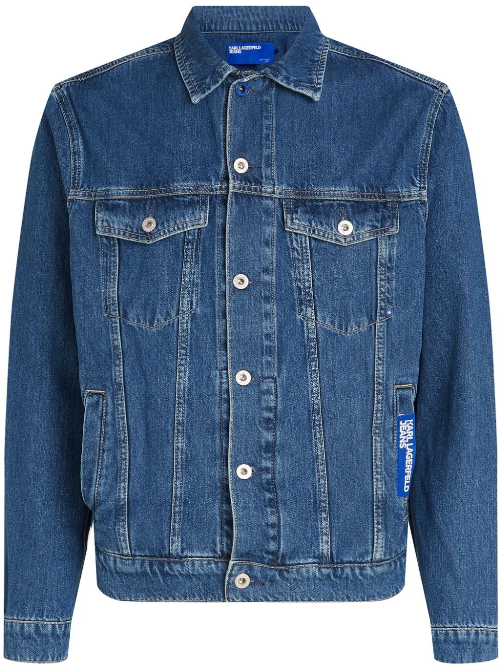 KARL LAGERFELD Karl Lagerfeld Jeans Logo-Patch Denim Jacket