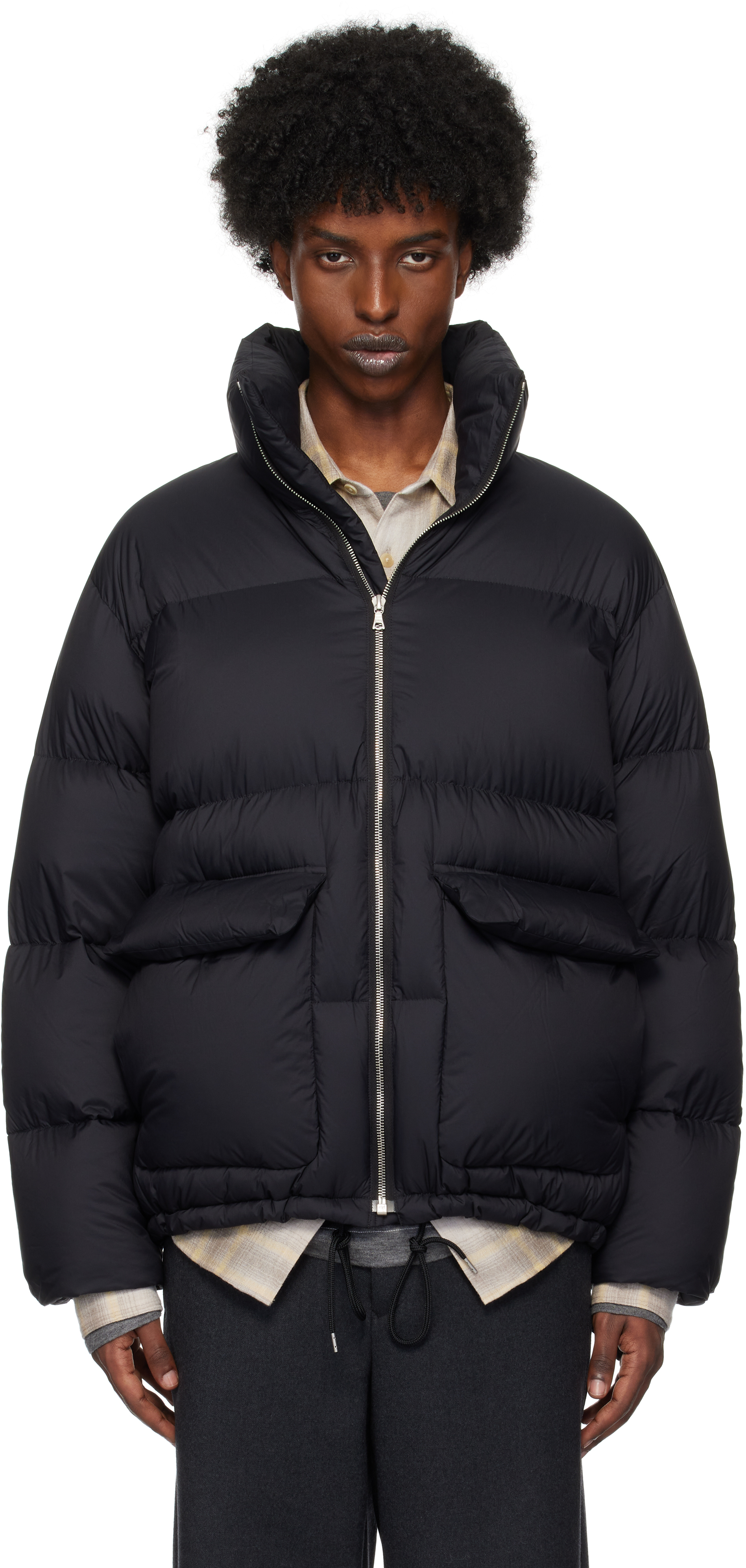 Auralee Super Light Nylon Ripstop Down Jacket In Black - 55% Off 