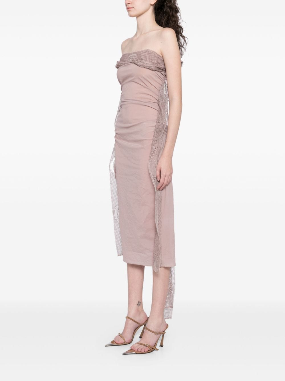 Christopher Esber Vellum Floating Lace Dress In Neutrals - 10% Off |  Editorialist