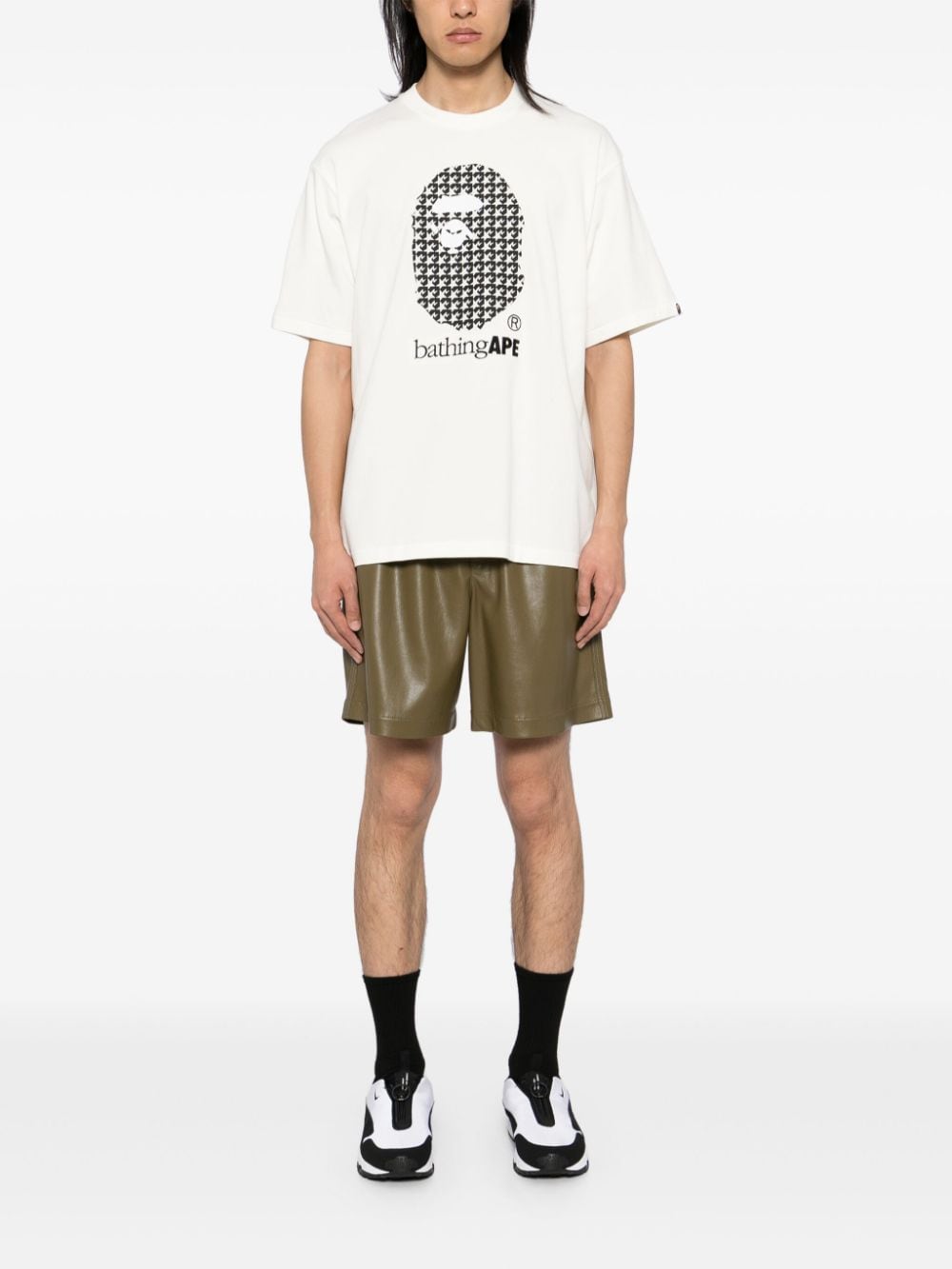 A BATHING APE sta houndstooth tee