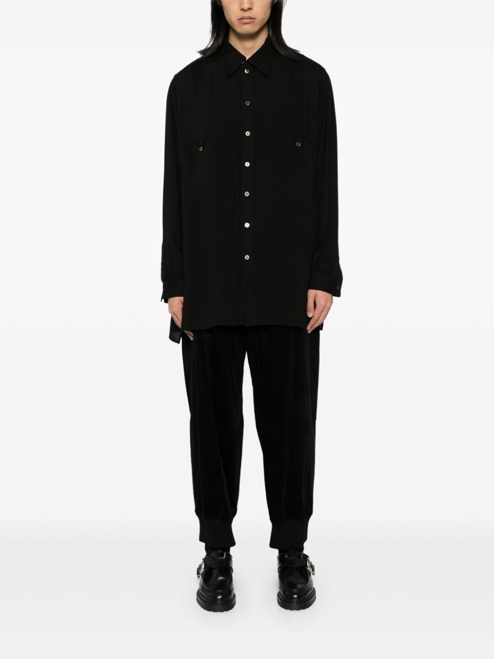 YOHJI YAMAMOTO Yohji Yamamoto Velvet Tapered Trousers