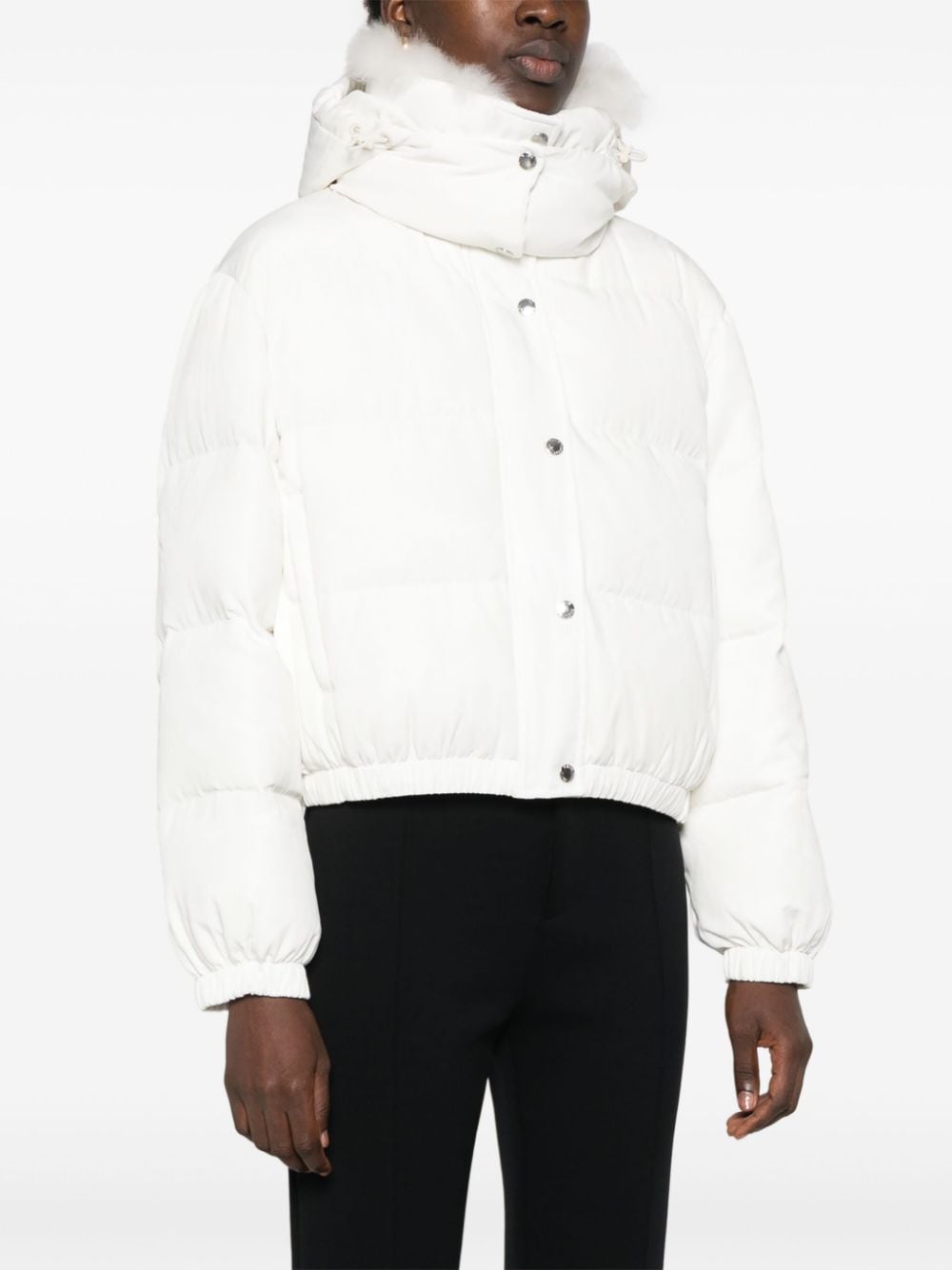 YVES SALOMON Yves Salomon Contrasting-Collar Ski Jacket