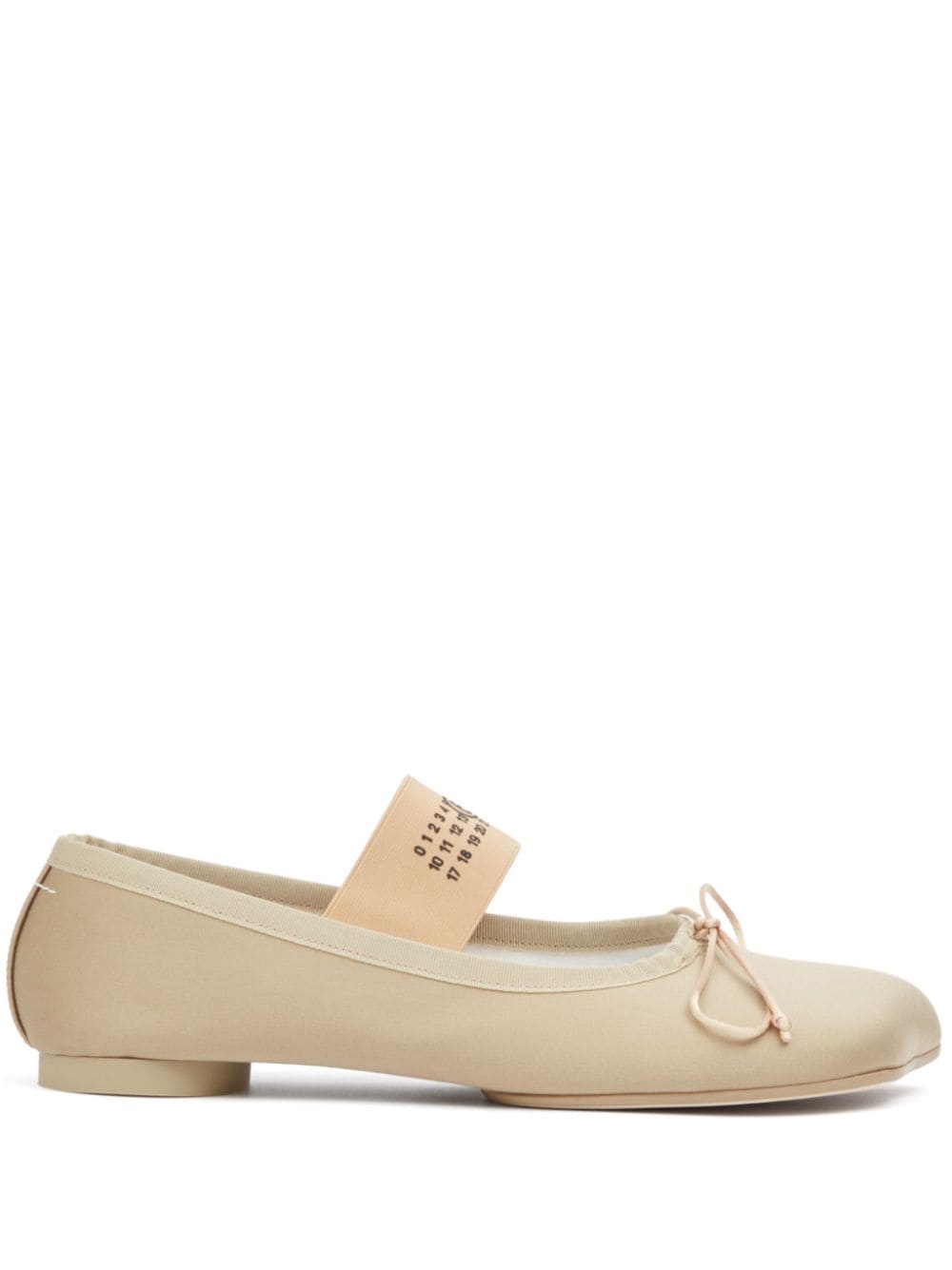 Maison Margiela Anatomic Ballerinas In Neutrals - 18% Off